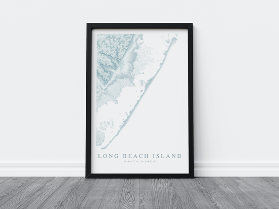 Long Beach Island Map Print – VirtualMap