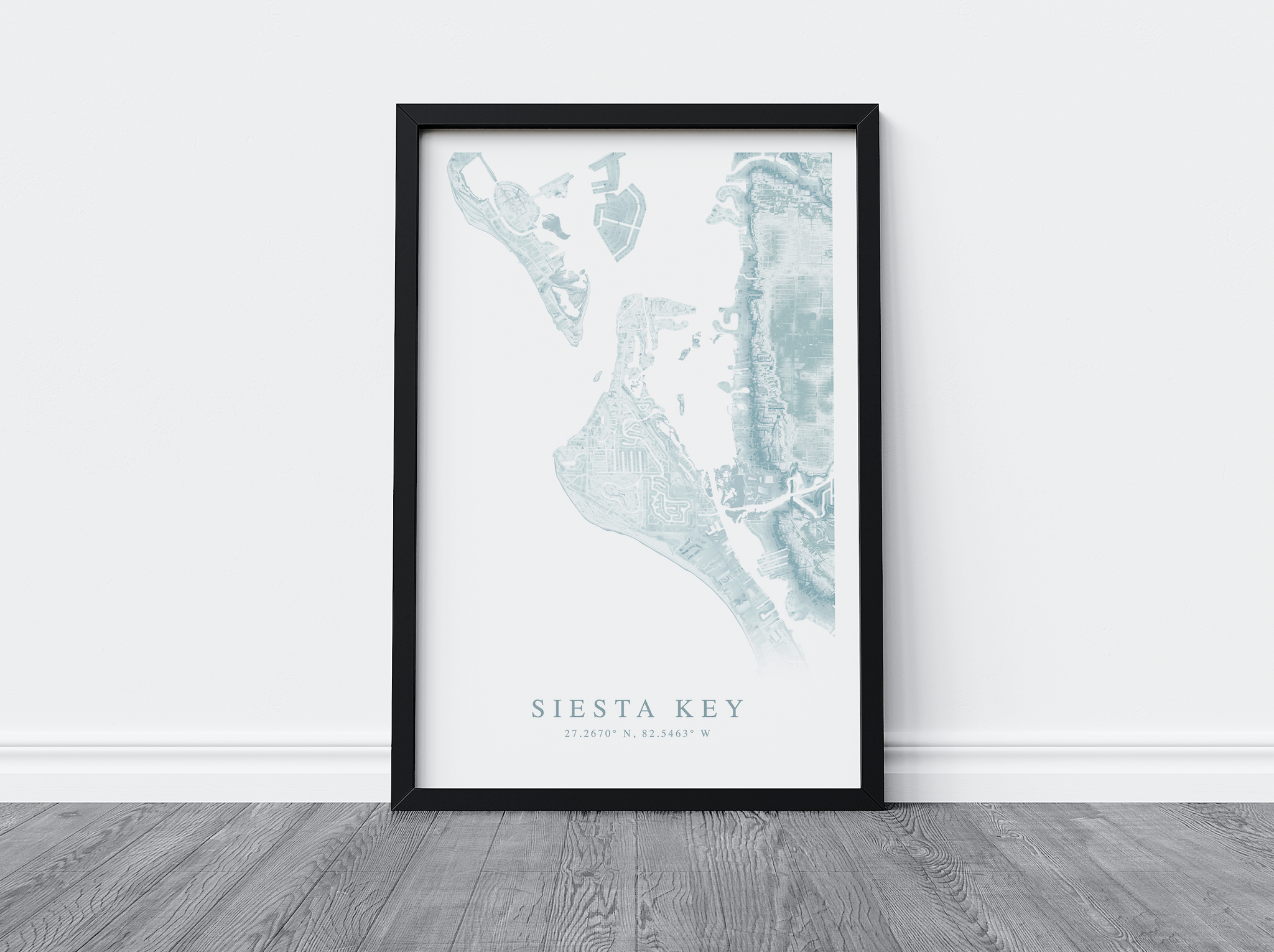 Siesta Key Map Print – VirtualMap