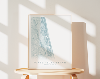 Ponte Vedra Beach Map Print – VirtualMap