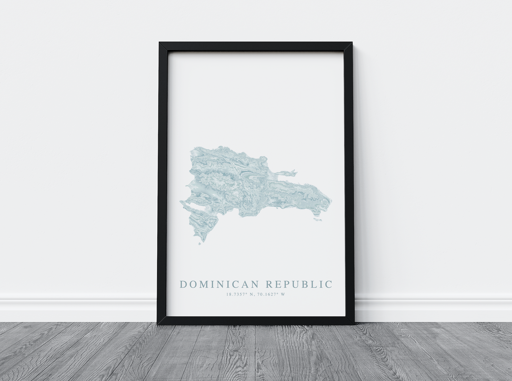 Dominican Republic Map Print – VirtualMap