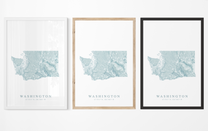 Washington State Map Print – VirtualMap