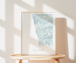 Del Mar Map Print – VirtualMap