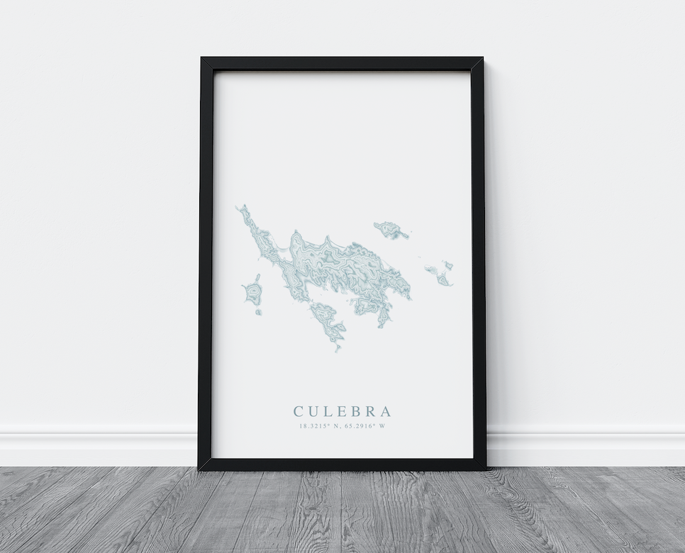 Culebra Map Print – VirtualMap