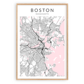 Pink Minimalist Maps – VirtualMap