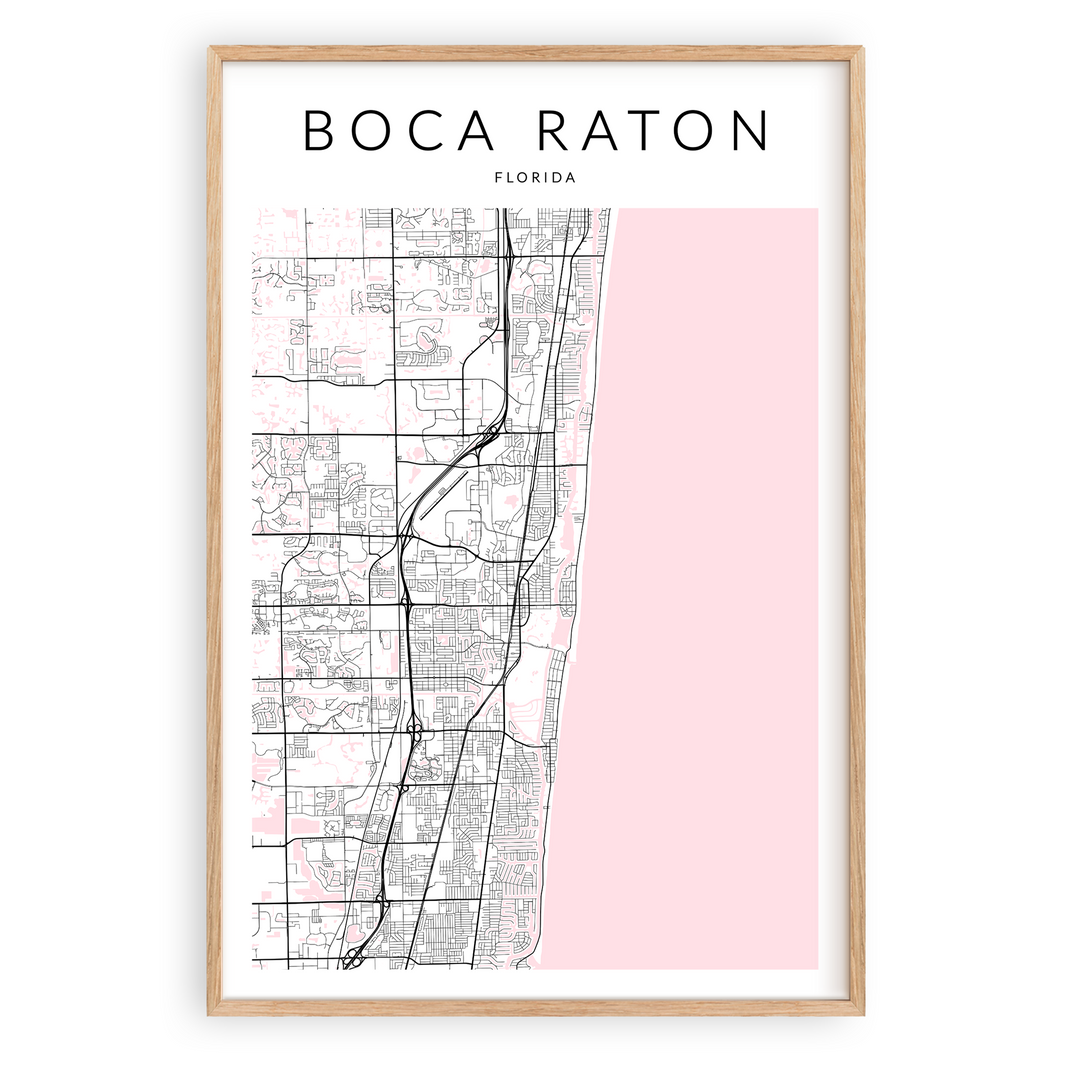 Pink Minimalist Maps – VirtualMap