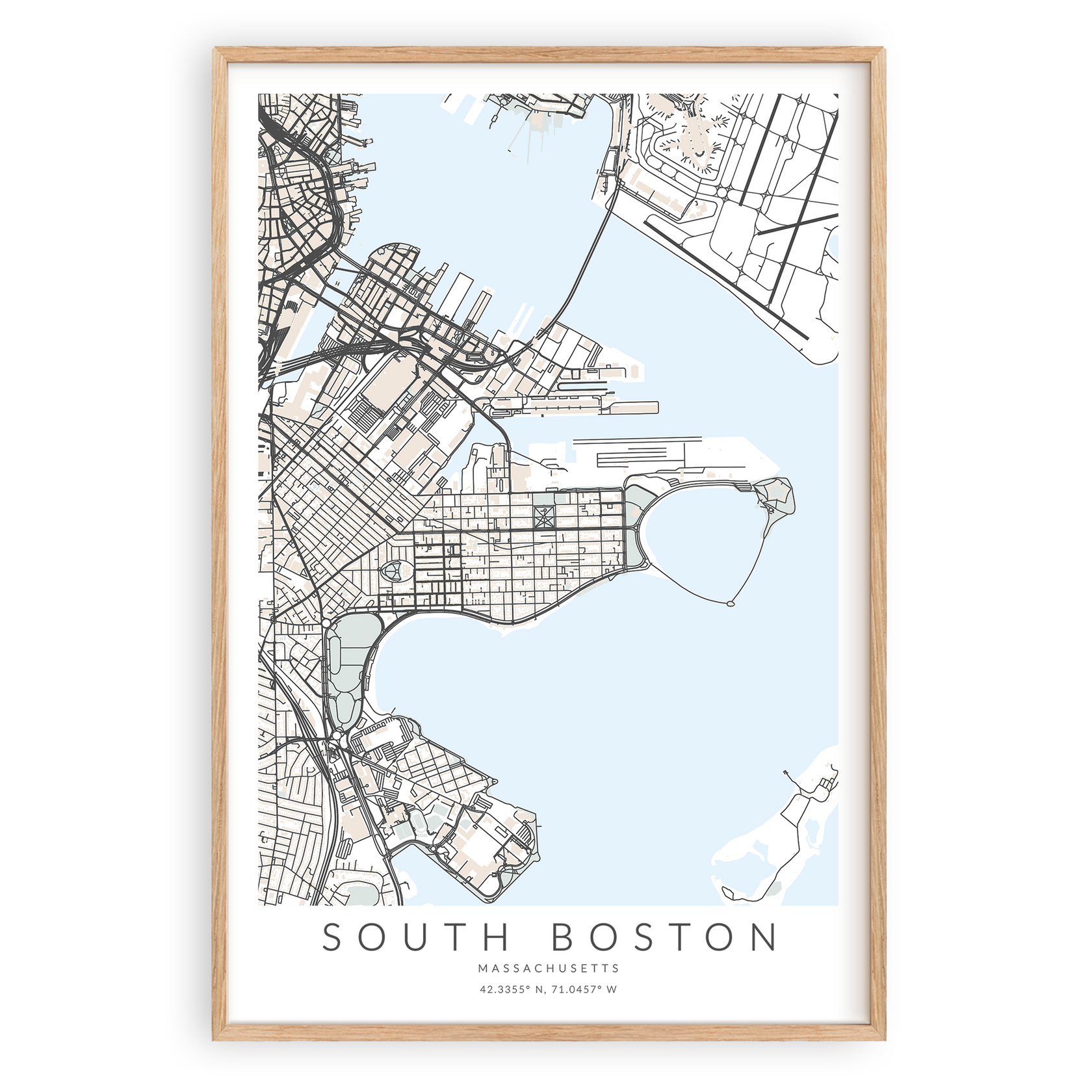 South Boston Map Print – VirtualMap
