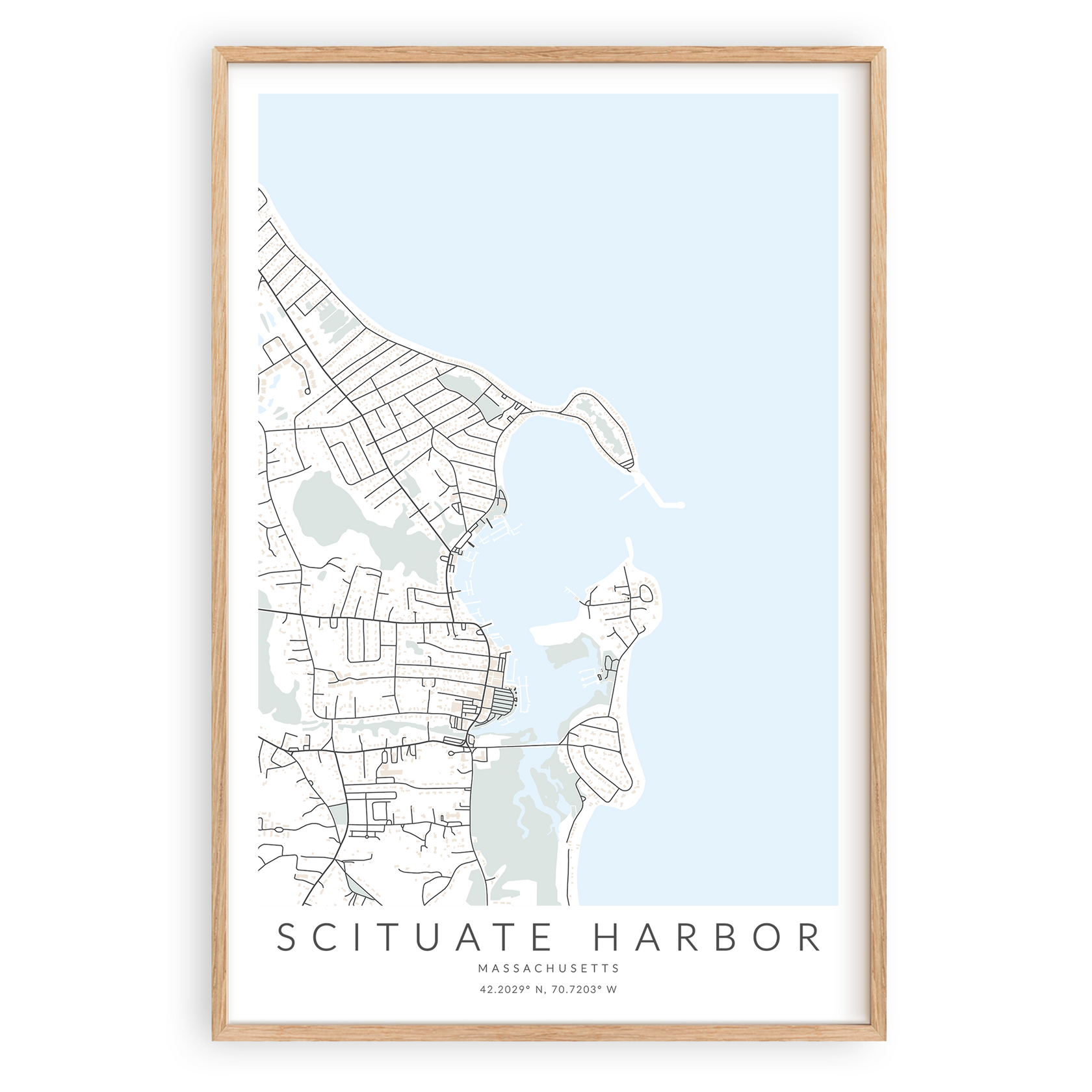 Scituate Harbor Map Print – VirtualMap