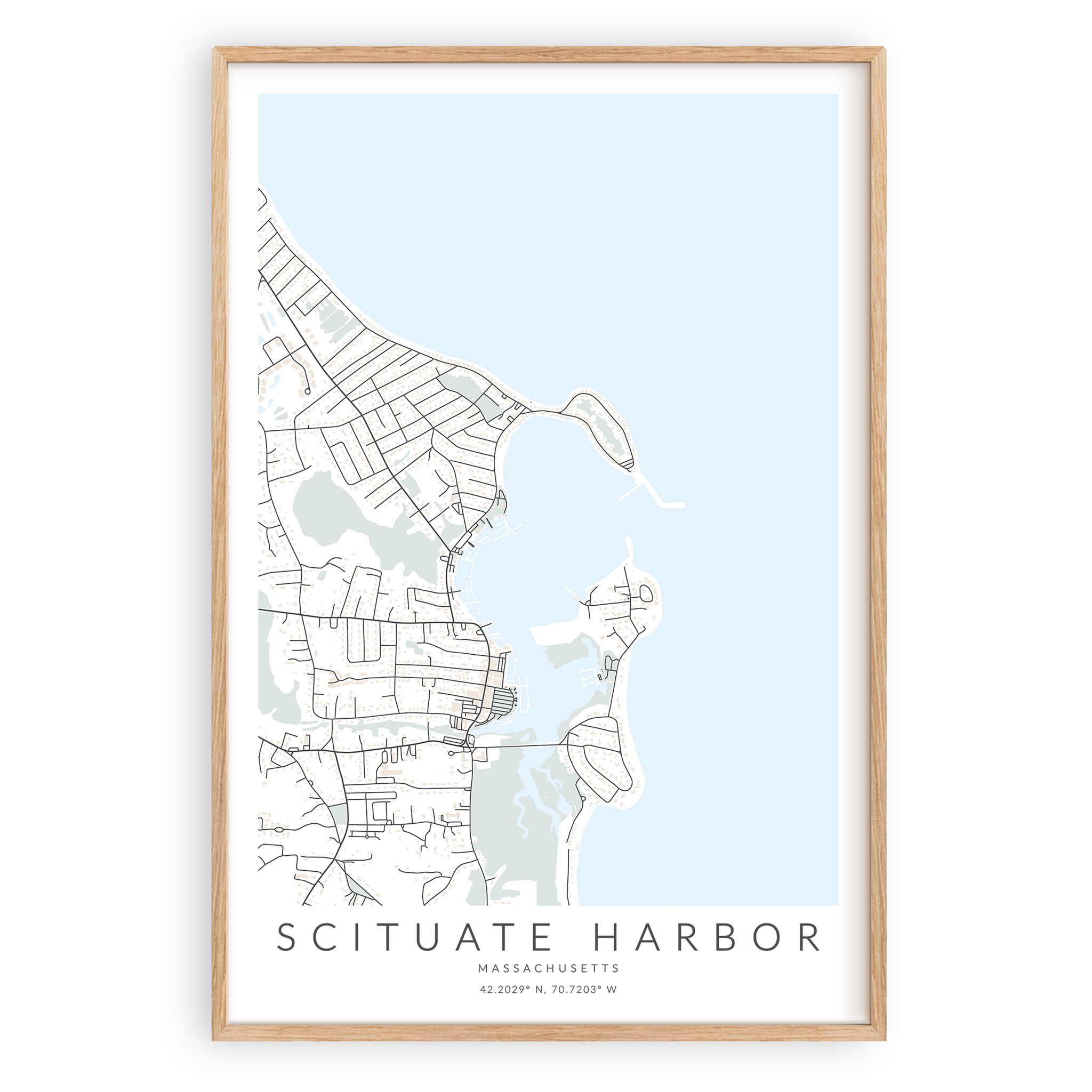 Scituate Harbor Map Print – VirtualMap