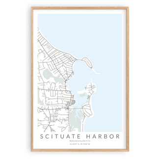 Scituate Harbor Map Print – VirtualMap