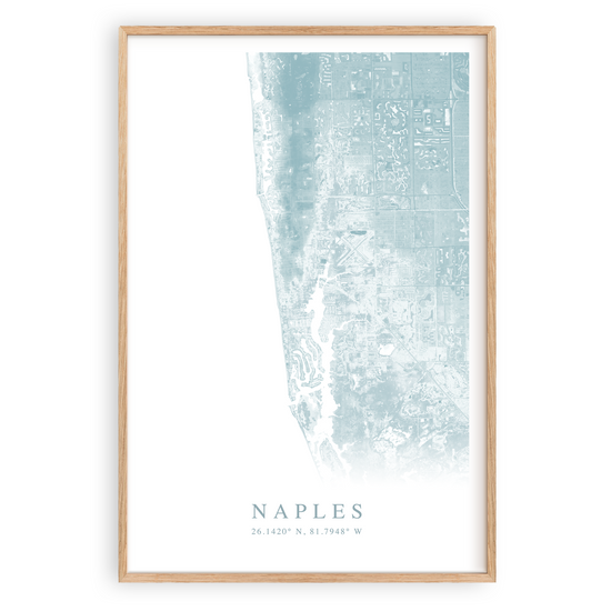 Naples Map Print – VirtualMap