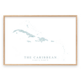 Caribbean Map Print Landscape – VirtualMap