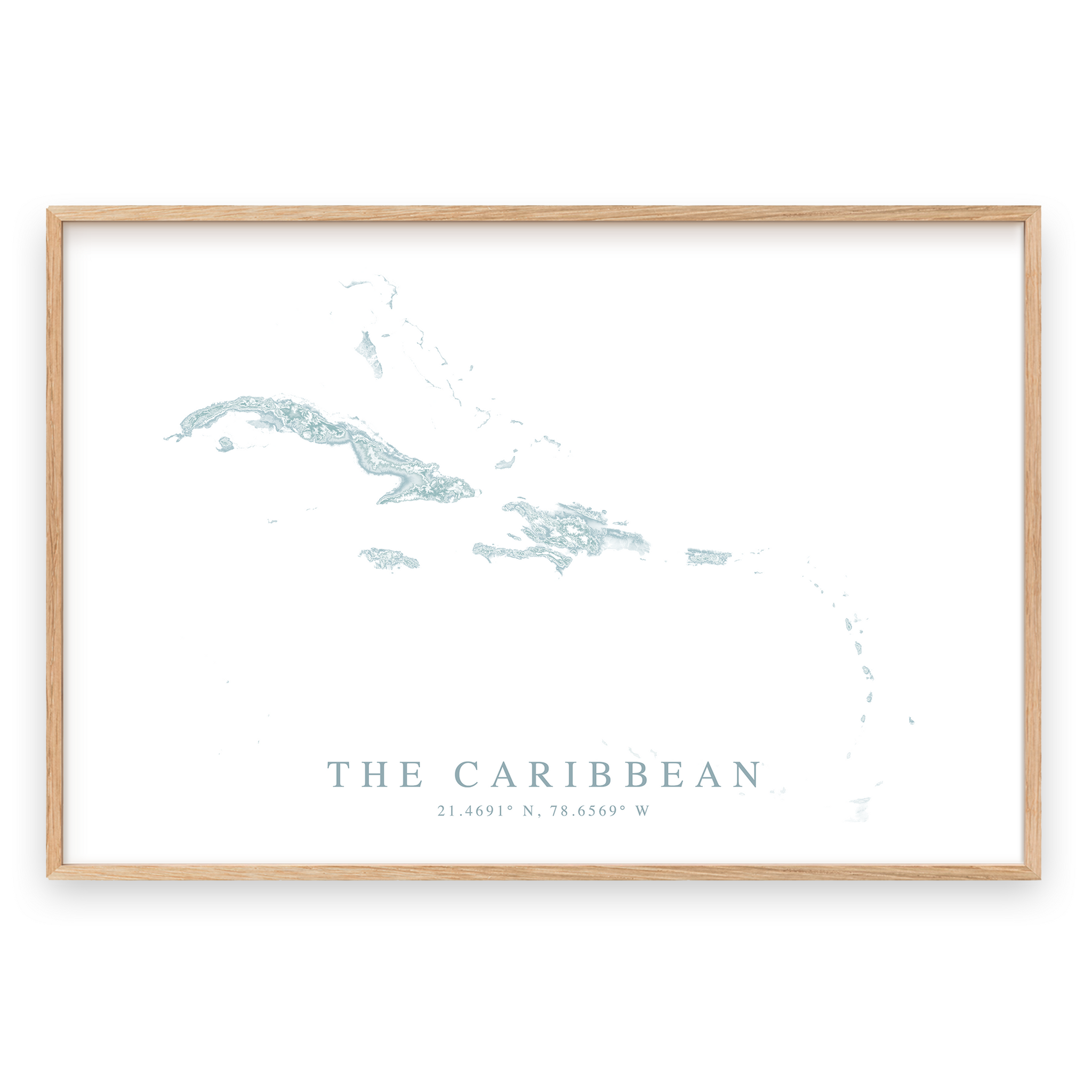 Caribbean Map Print – VirtualMap