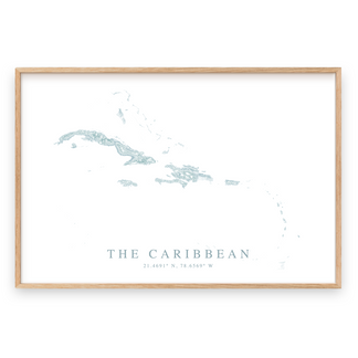 Caribbean Map Print – VirtualMap