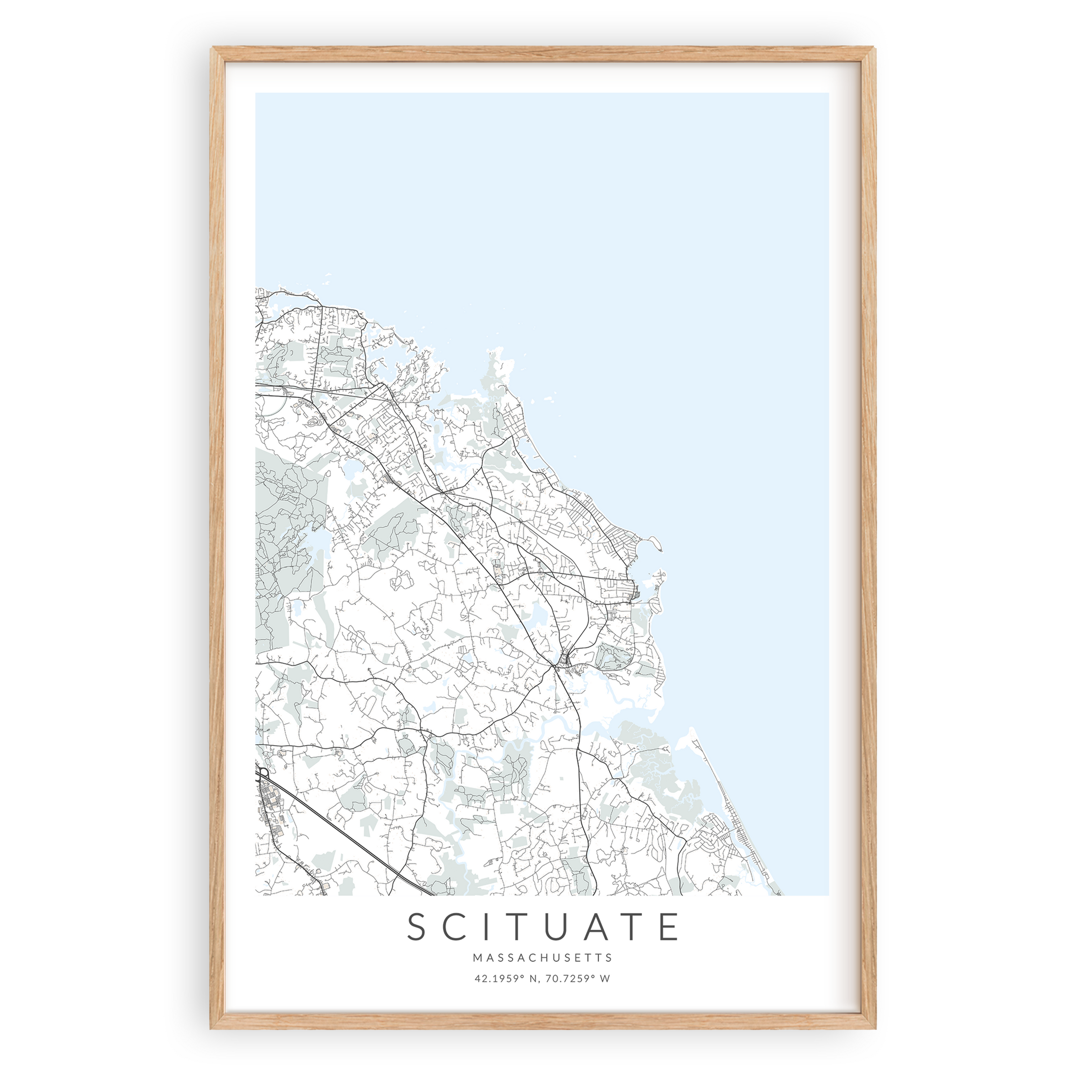 Scituate Massachusetts Map Print – VirtualMap