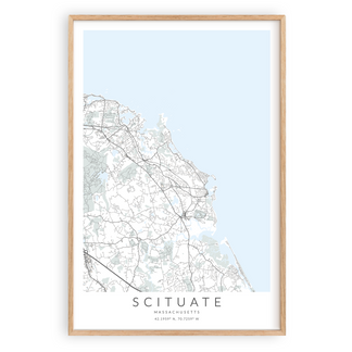 Scituate Massachusetts Map Print – VirtualMap