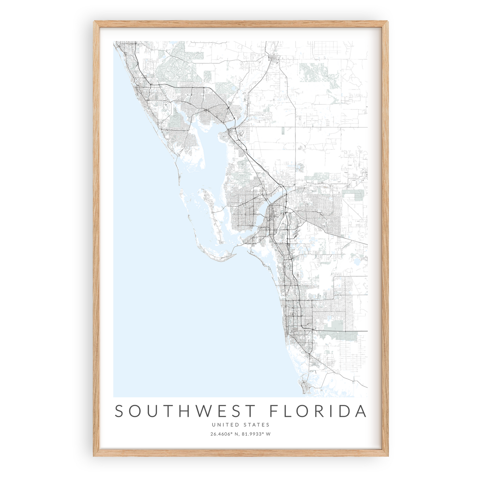 Southwest Florida Map Print – VirtualMap
