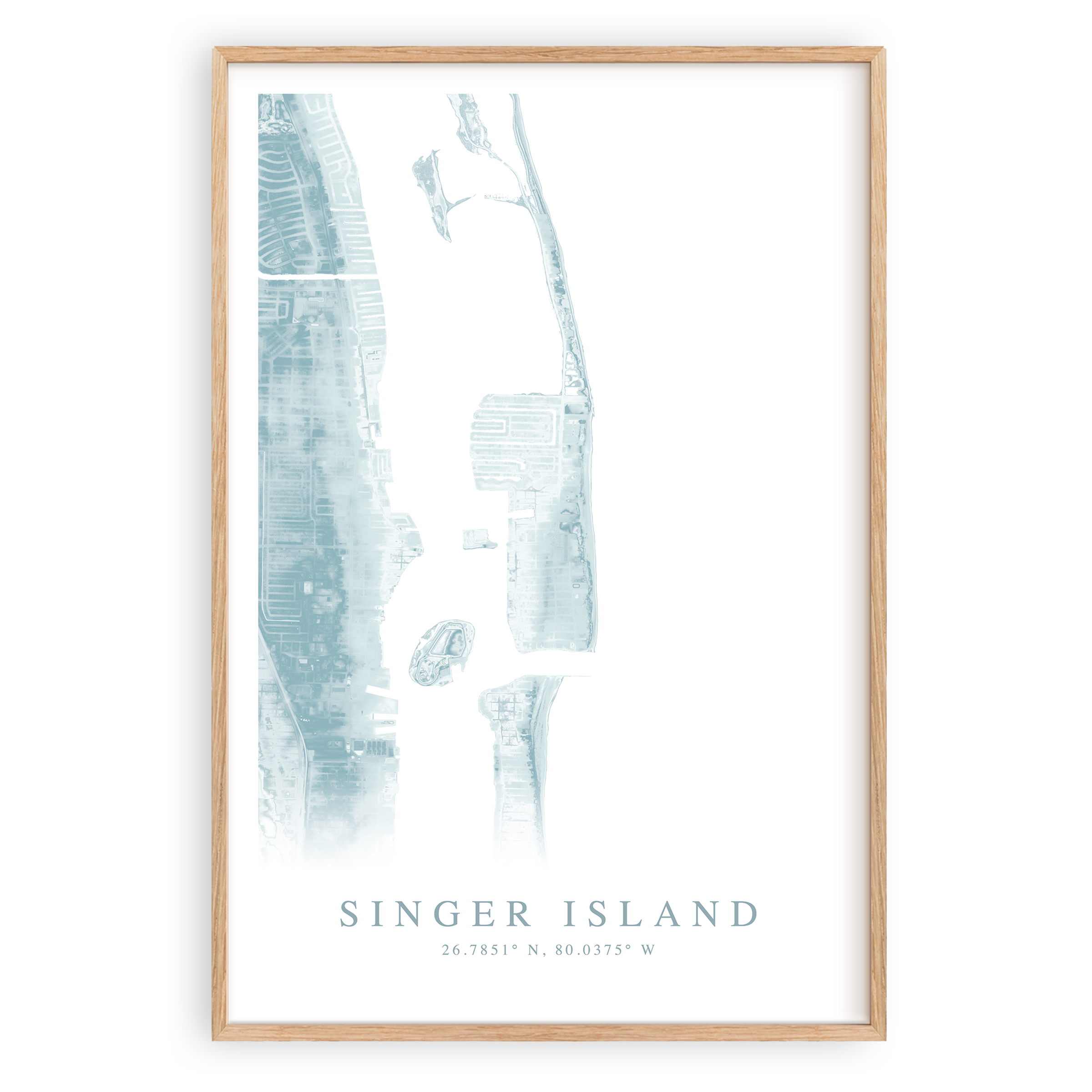 Singer Island Map Print – VirtualMap