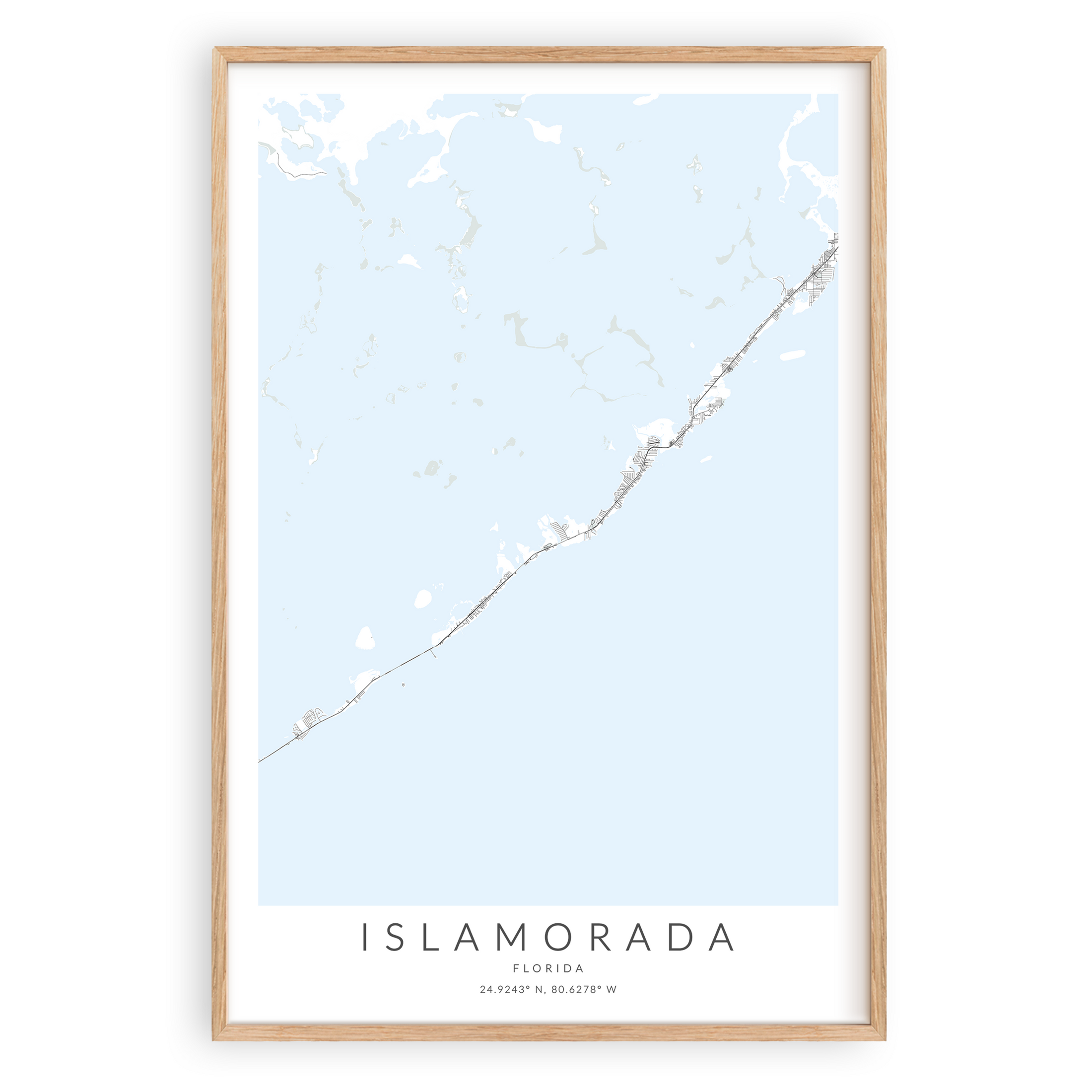 Islamorada Map Print – VirtualMap