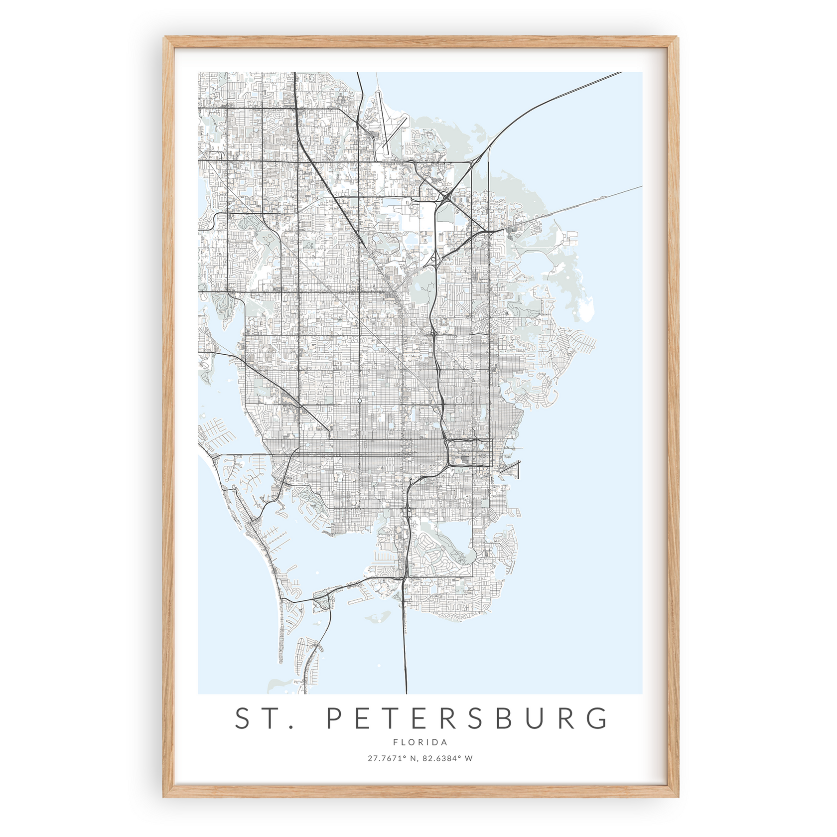St. Petersburg Map Print – VirtualMap