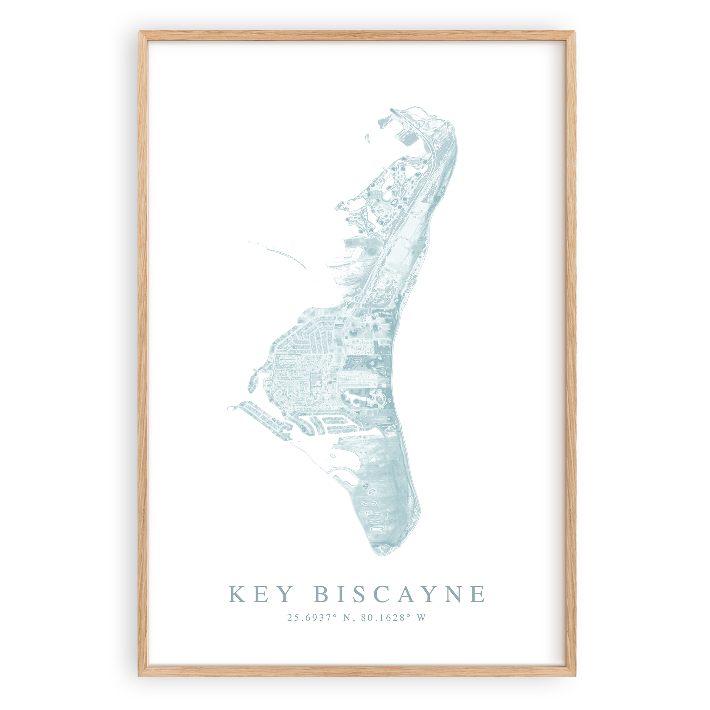 Key Biscayne Map Print – VirtualMap