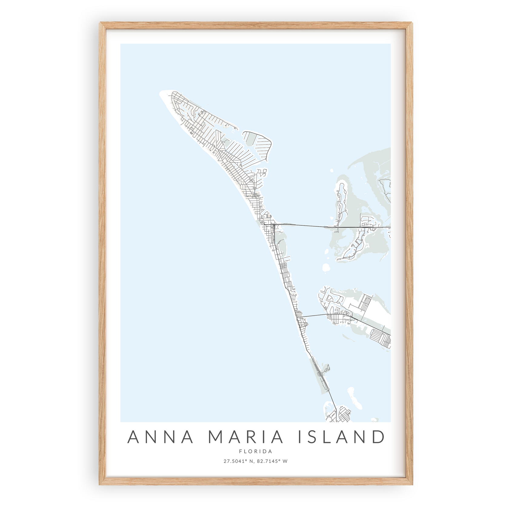 Anna Maria Island Map Print – VirtualMap