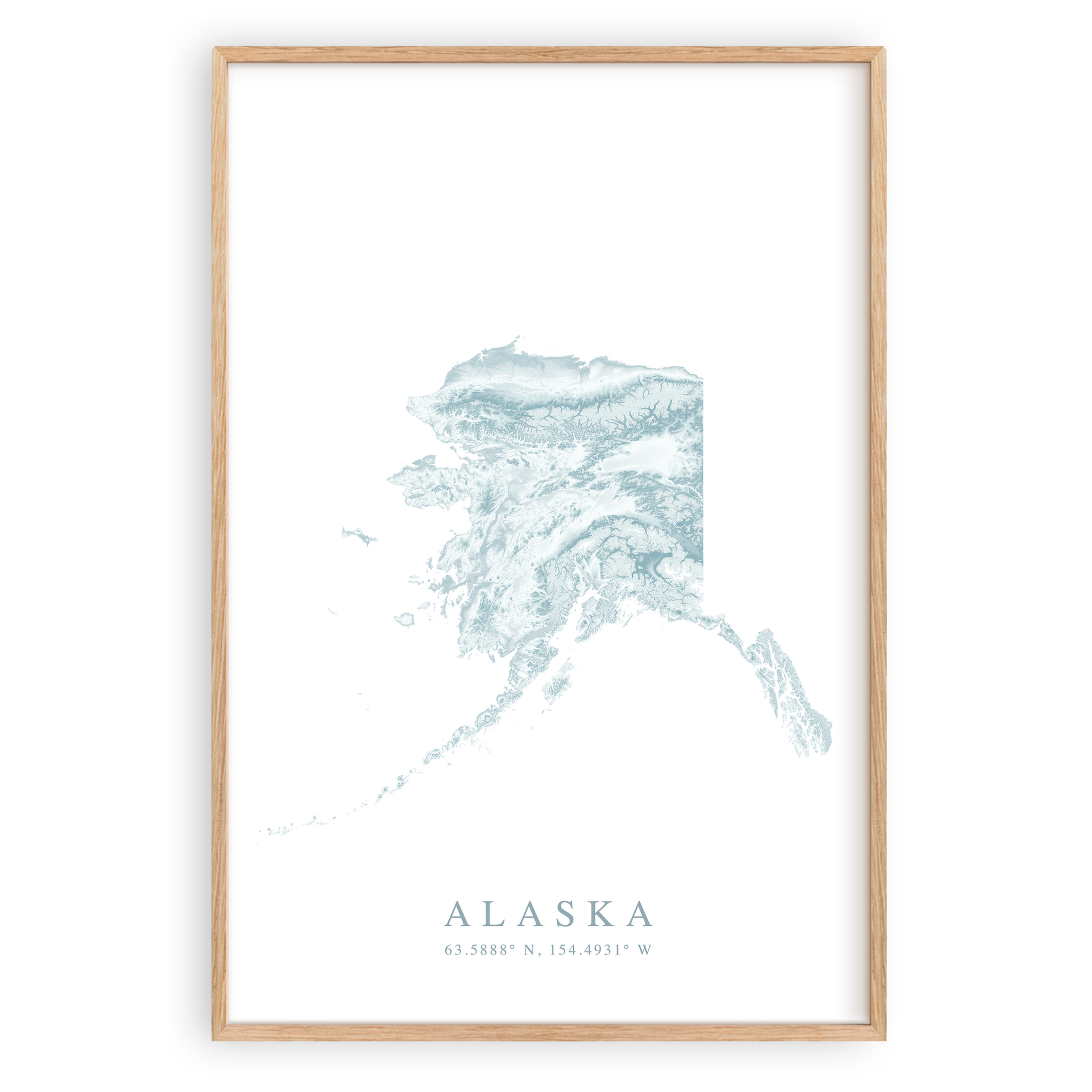 Alaska Map Print – VirtualMap