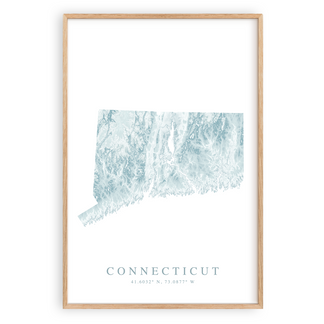 Connecticut Map Print – VirtualMap