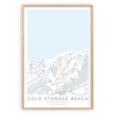 Cold Storage Beach Map Print – VirtualMap