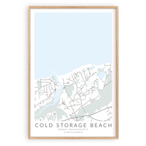 Cold Storage Beach Map Print – VirtualMap