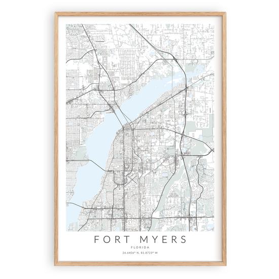 Fort Myers Map Print – VirtualMap