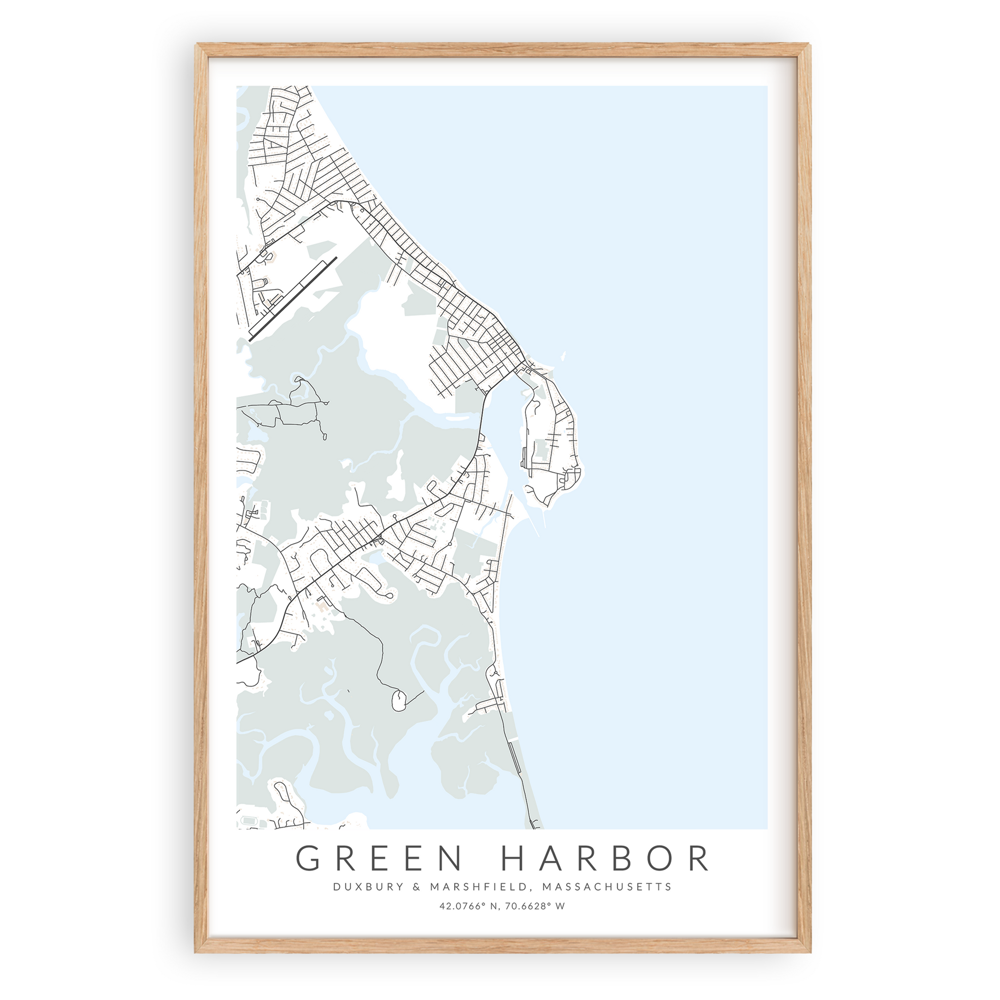 Green Harbor Map Print – VirtualMap