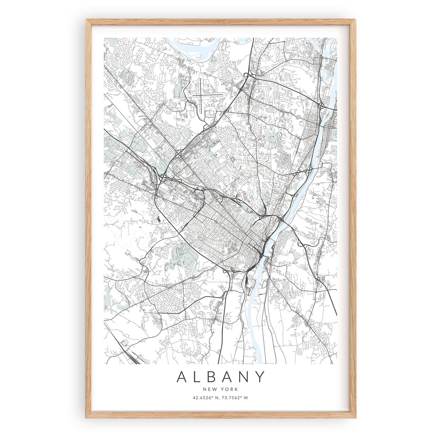 Albany Map Print – VirtualMap