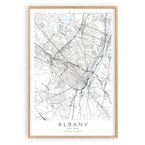 Albany Map Print – VirtualMap