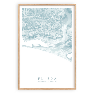 Highway 30A Map Print – VirtualMap