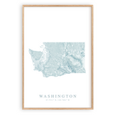 Washington State Map Print – VirtualMap