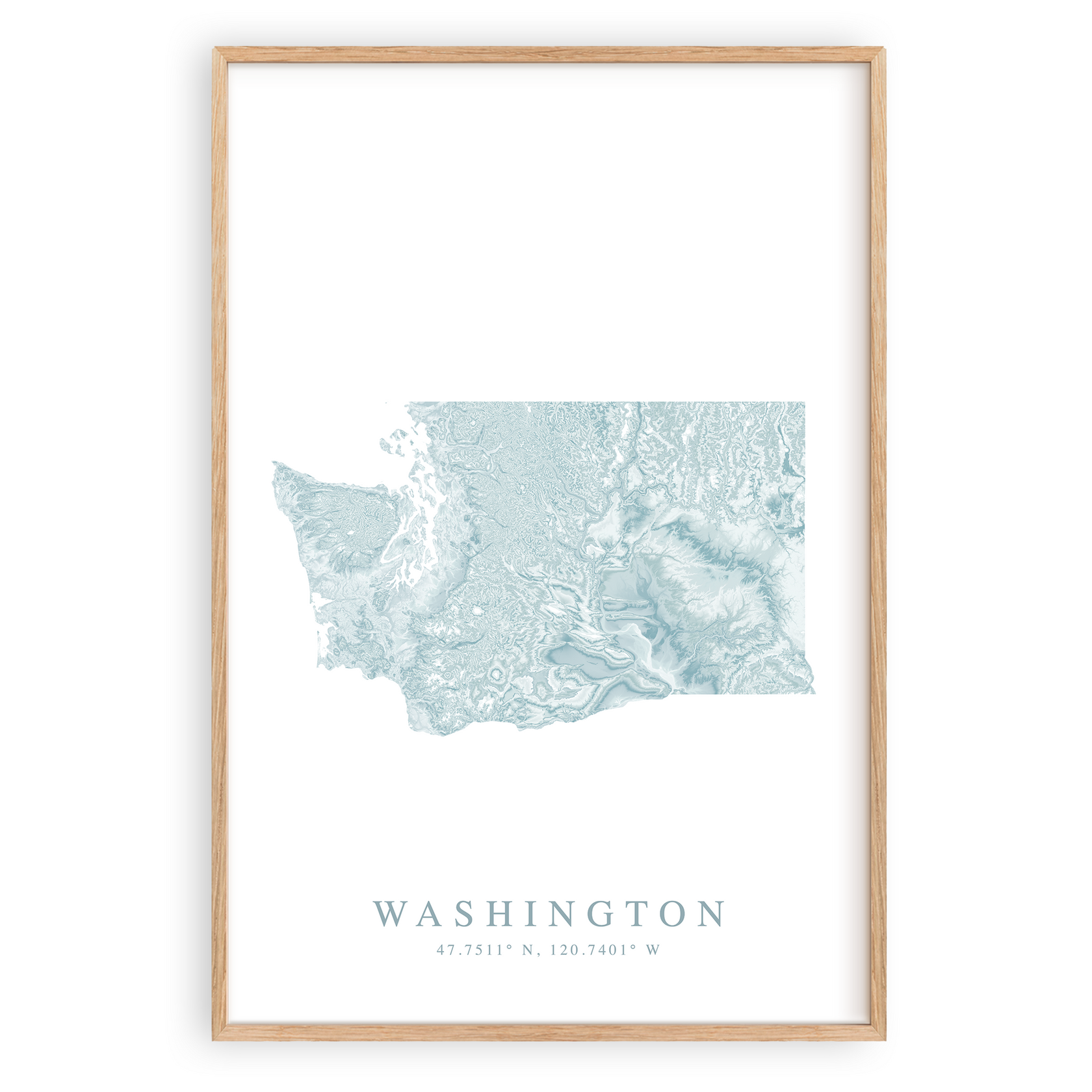 Washington State Map Print – VirtualMap