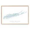 Long Island NY Map Print Landscape – VirtualMap