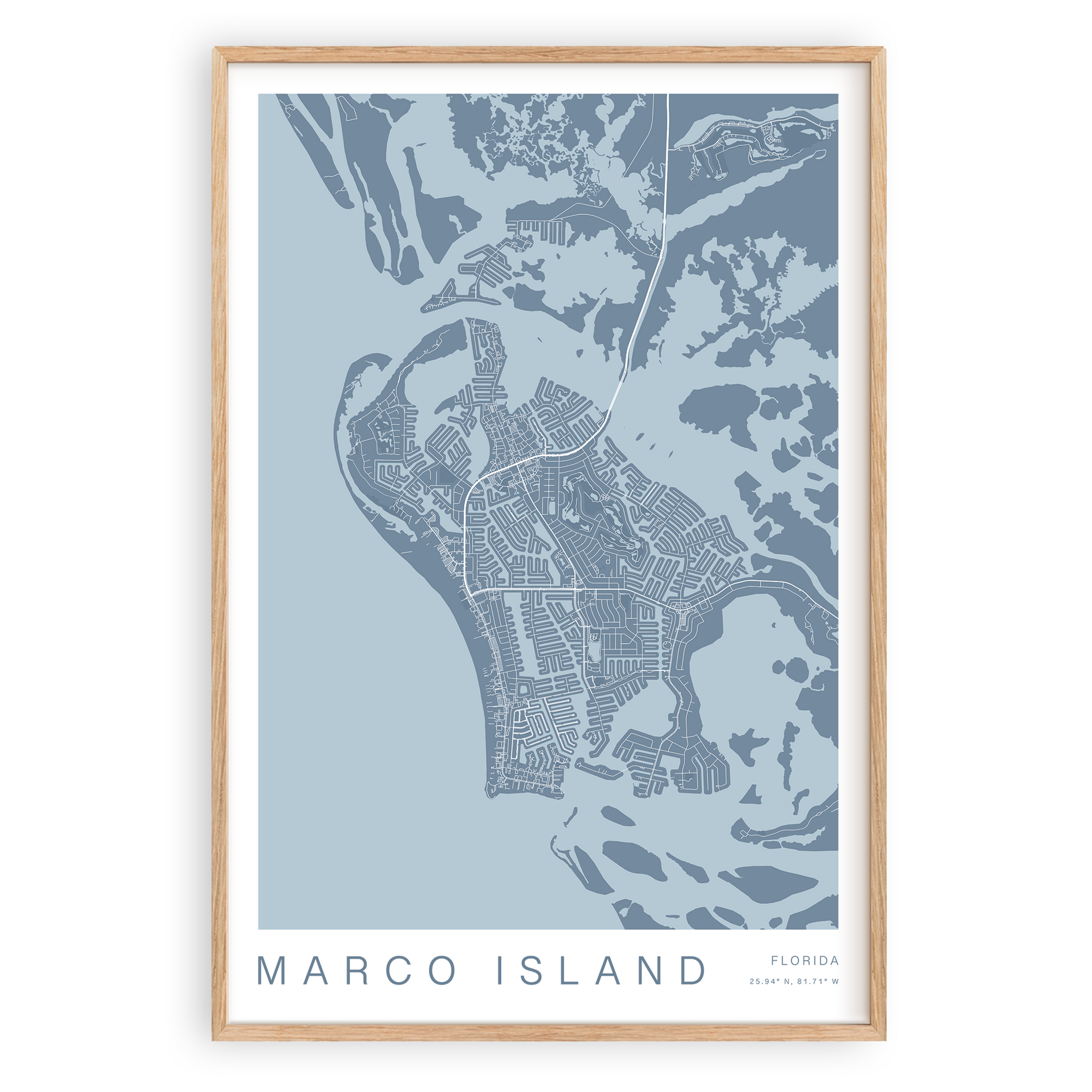 Marco Island Map Print – VirtualMap
